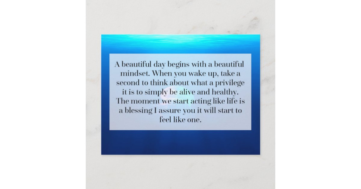 Life Is A Blessing Quote Postcard | Zazzle