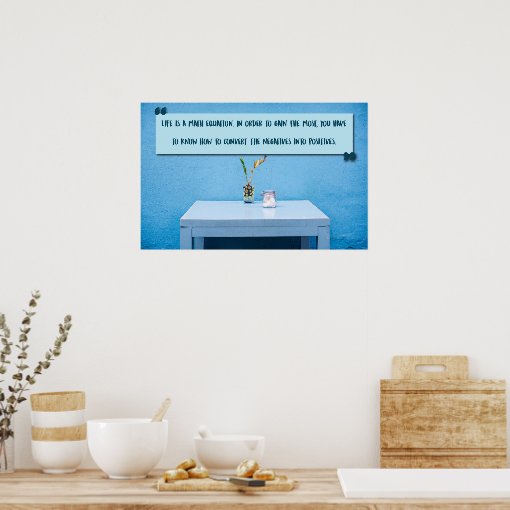 Life is a math equation poster | Zazzle