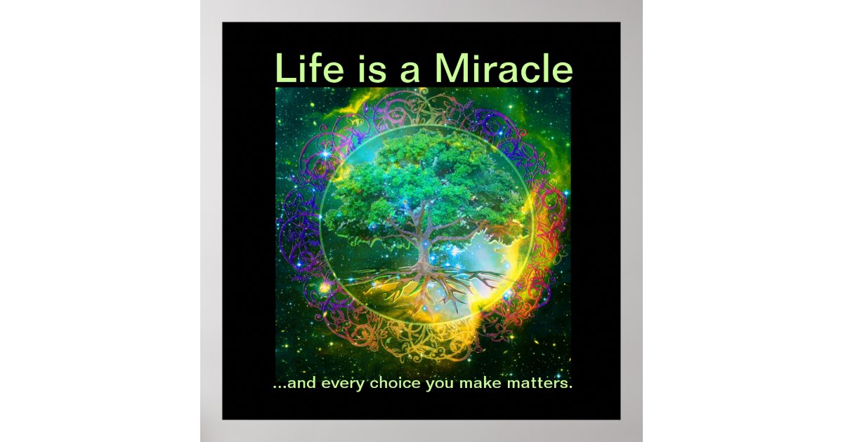 Life is a Miracle Poster | Zazzle
