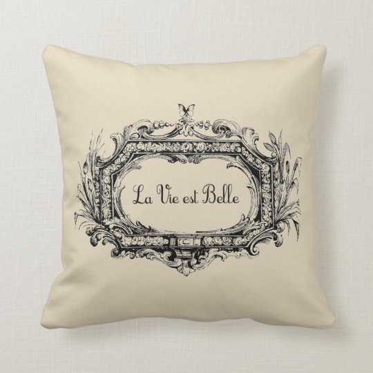 Decor French Farmhouse Vintage Floral Dragonfly Throw Pillow | Zazzle.com