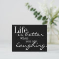 Life is better postcard | Zazzle