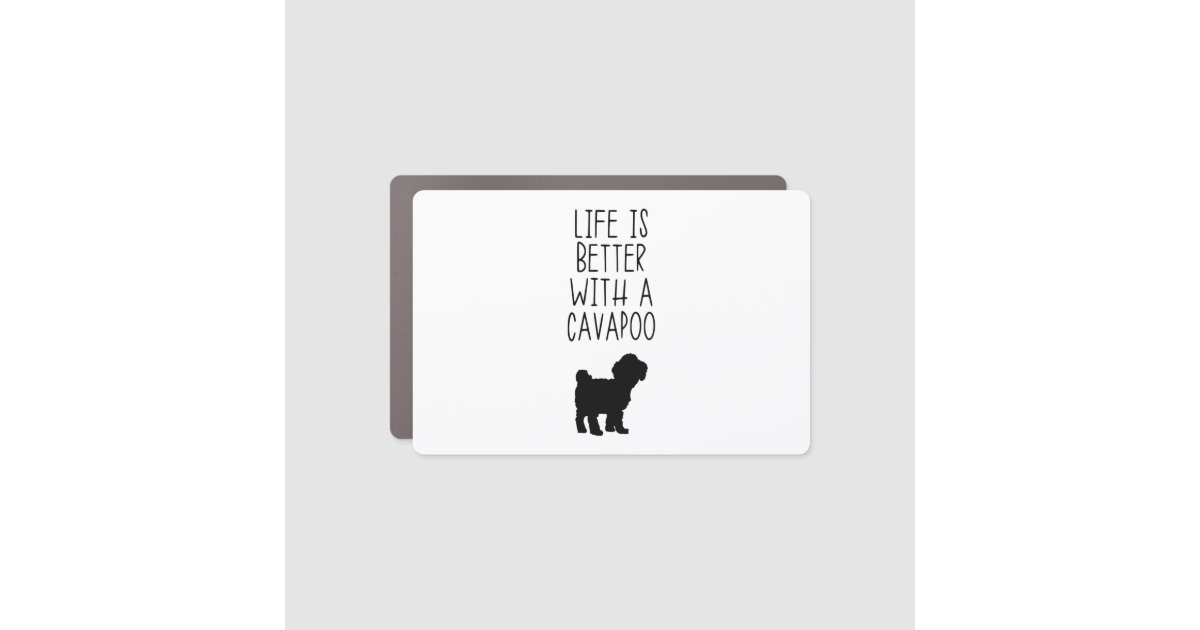 Life Is Better With A Cavapoo Car Magnet | Zazzle