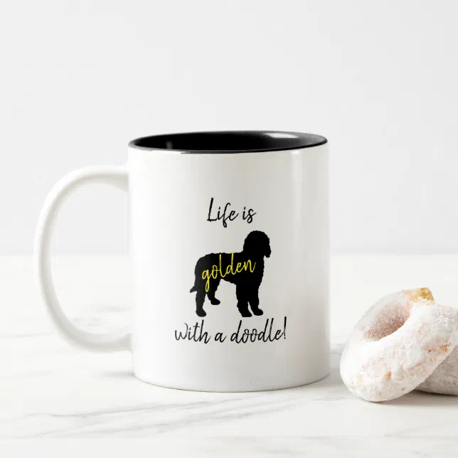 Life Is Golden With A Doodle Coffee Mug | Zazzle
