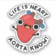 Life Is Heart Aorta Know Funny Anatomy Pun Sticker | Zazzle