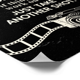 Life Is Like A Camera Vintage Motivational Quote Poster | Zazzle