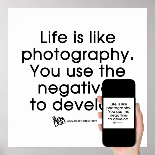 Life Is Like Photography Poster | Zazzle