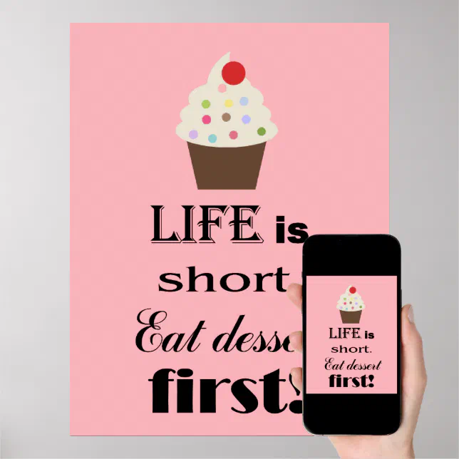 Life is short poster | Zazzle