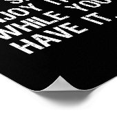 Life Is Too Short Quote Poster | Zazzle