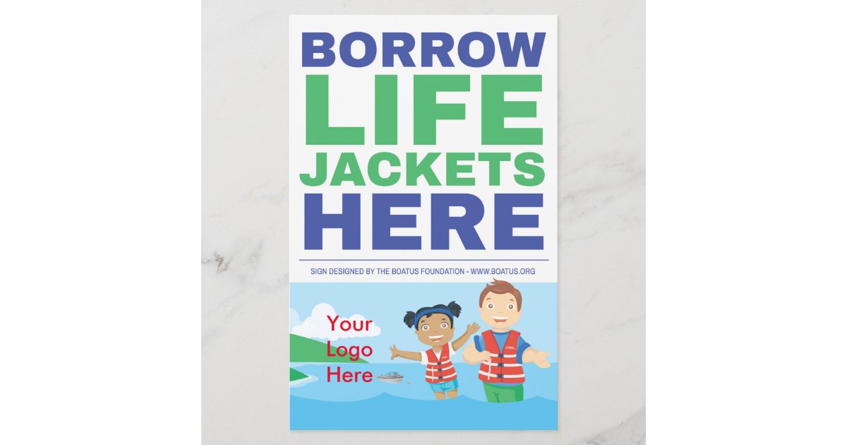 Life Jacket Loaner Program Flyer | Zazzle