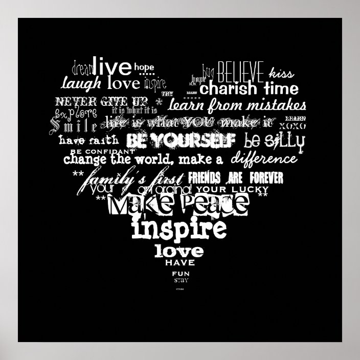 life love and happiness poster | Zazzle.com