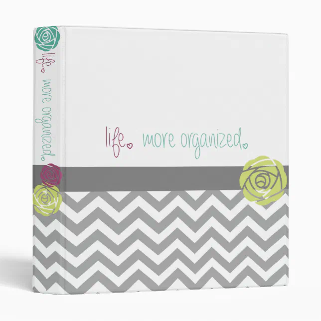 Life. More Organized. Home Management Binder 1" | Zazzle