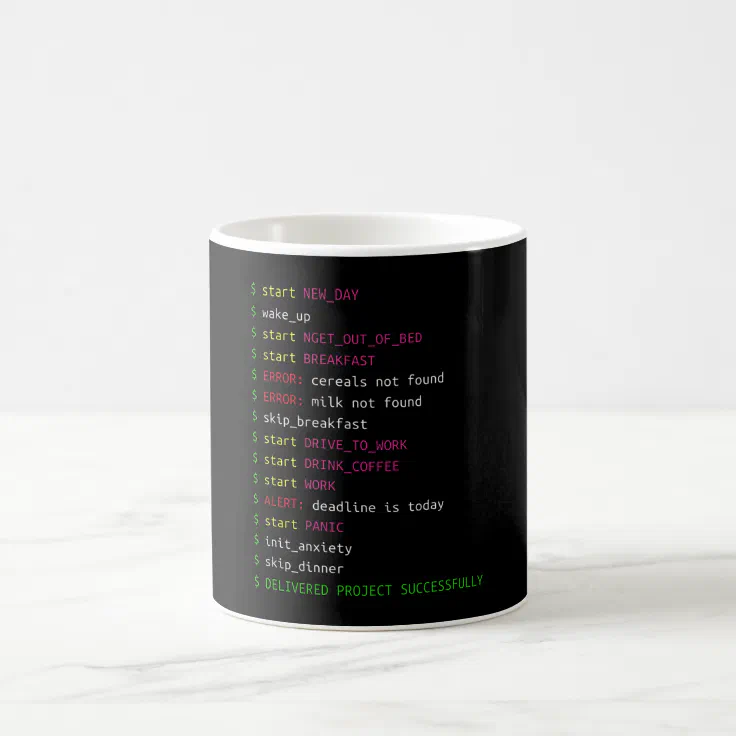 Life of a Programmer | Coding Geek Gift Coffee Mug | Zazzle