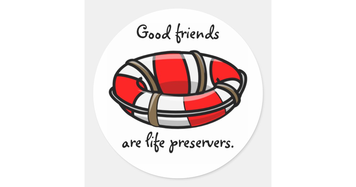 Life Preserver Classic Round Sticker | Zazzle
