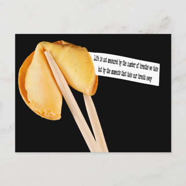 Life Quote fortune cookie Postcard | Zazzle