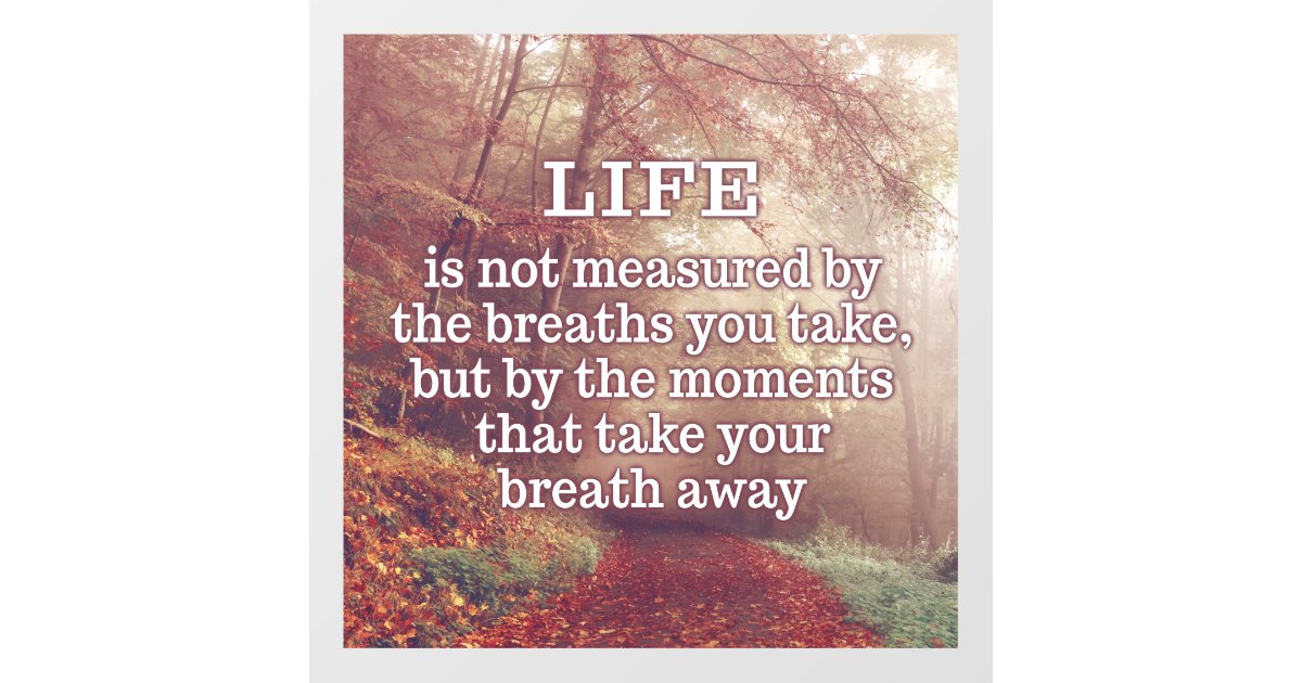 Life Quote Wall Decal | Zazzle