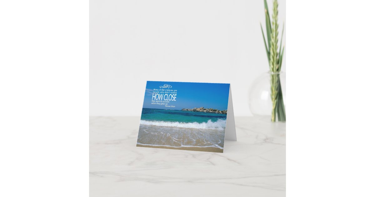 Life Success Inspirational Greeting Note Card | Zazzle