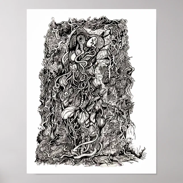 Life Without Skin, by Brian Benson Poster | Zazzle