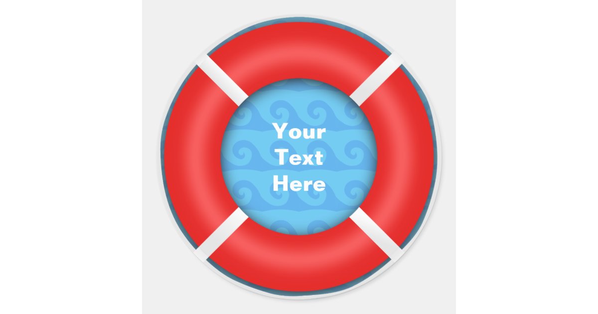 Lifebuoy Classic Round Sticker | Zazzle