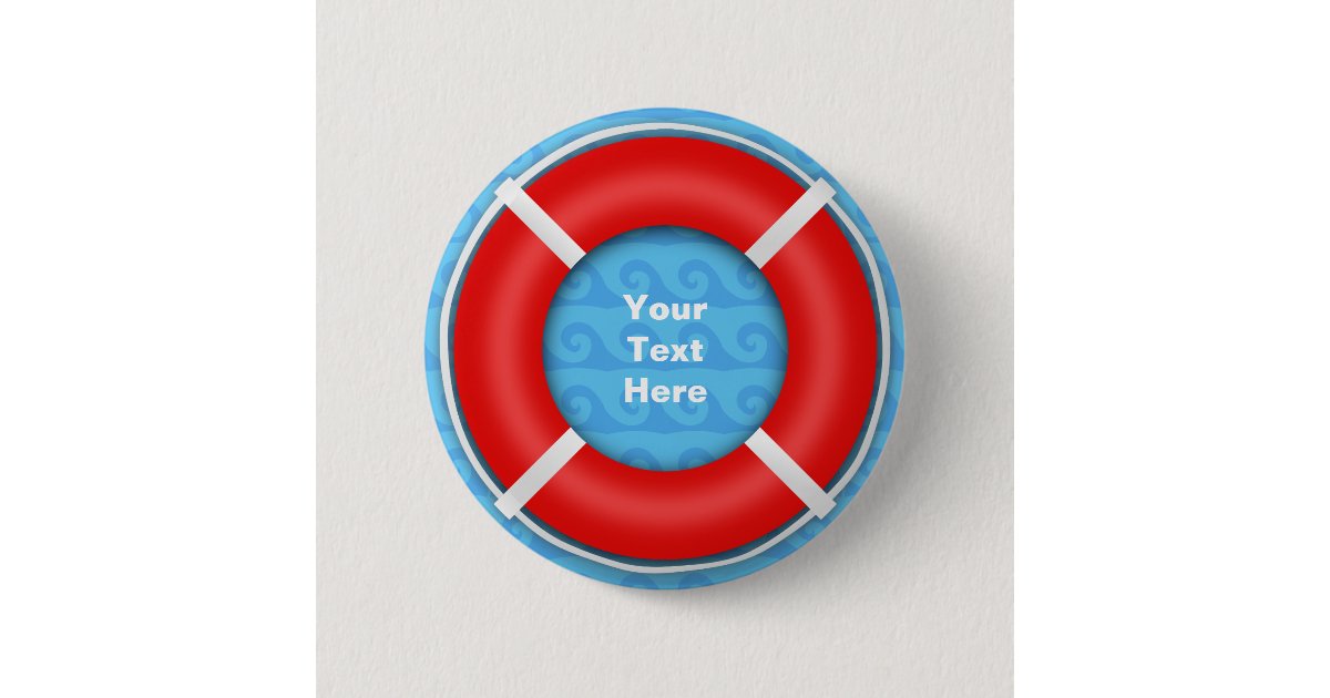 Lifebuoy Pinback Button | Zazzle