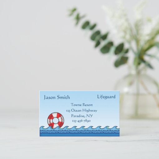 Lifeguard Business Card | Zazzle