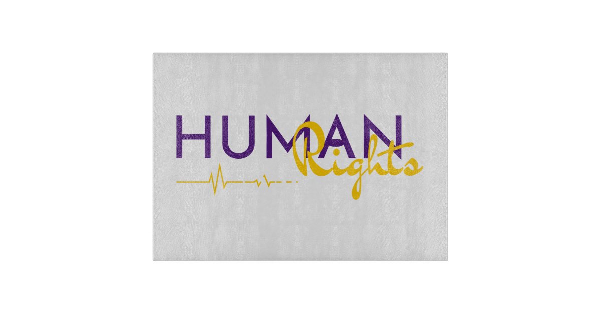 Lifeline to Human Rights Cutting Board | Zazzle