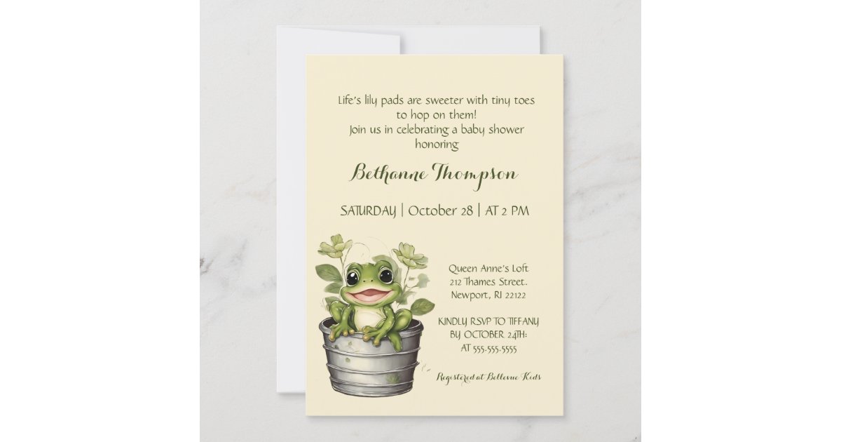 Life's Lily Pad Invitation | Zazzle