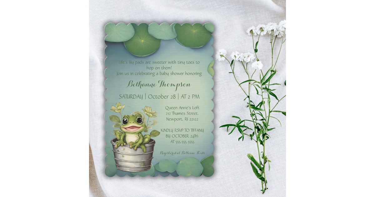 Life's Lily Pads Invitation | Zazzle