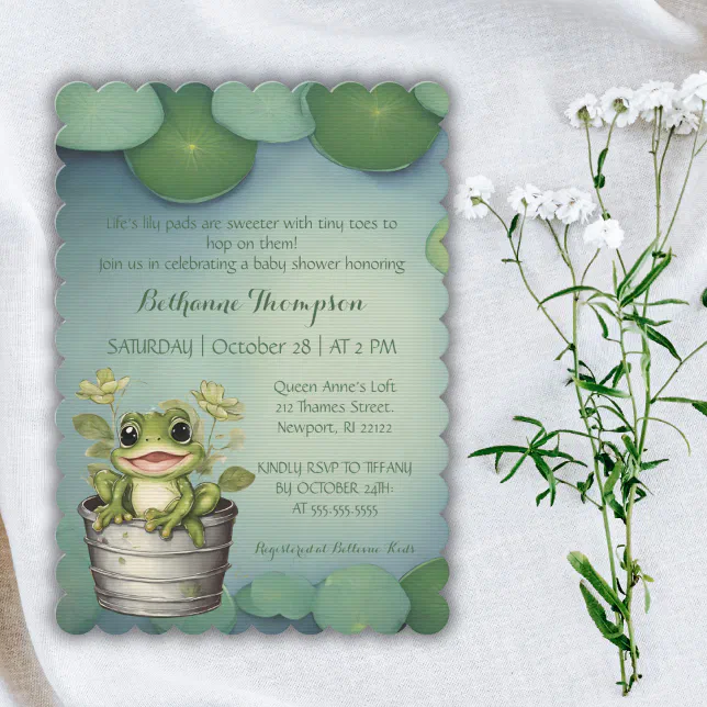 Life's Lily Pads Invitation | Zazzle