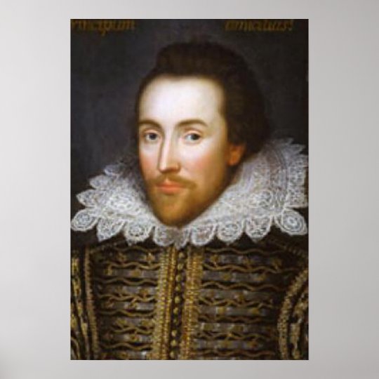 Lifetime Portrait of Shakespeare Poster | Zazzle.com