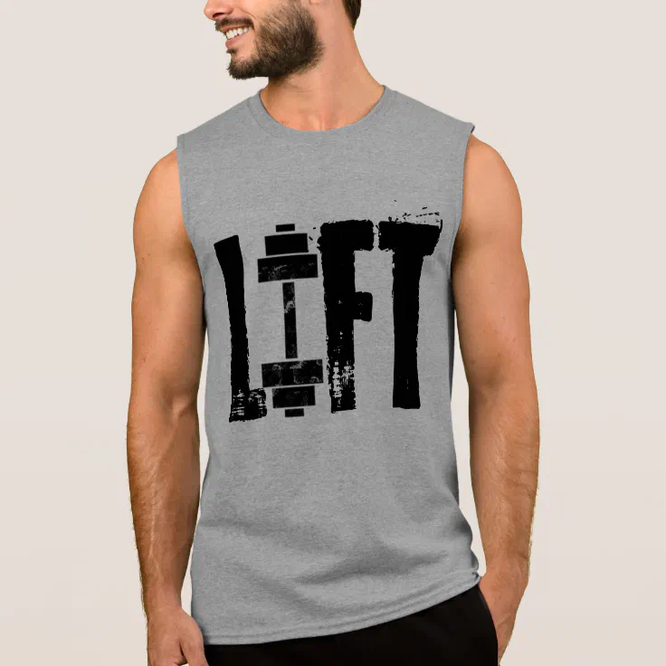 LIFT GYM Weightlifting BODYBUILDING Sleeveless Shirt | Zazzle