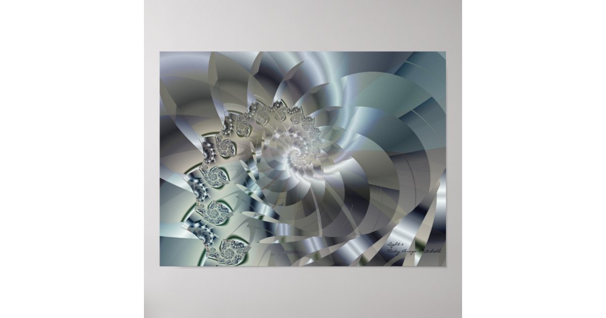 Light 2 Abstract Art Poster | Zazzle