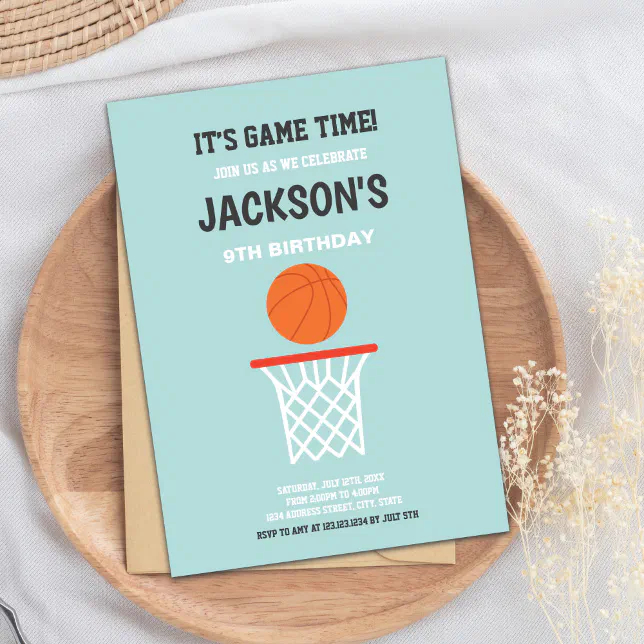 Light Background Sports Theme Invitation | Zazzle
