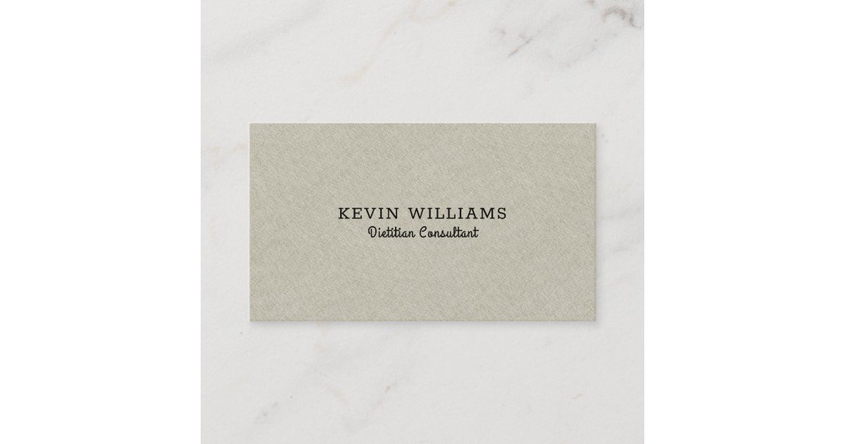 Light beige faux linen texture background business card | Zazzle