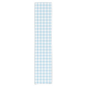 Light Blue and White Gingham Table Runner | Zazzle
