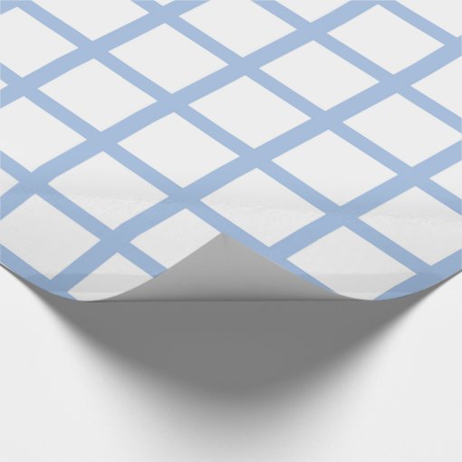 Light Blue and White Squares Wrapping Paper | Zazzle