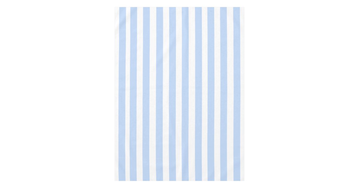 Light Blue and White Stripes Pattern Tablecloth | Zazzle