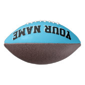LIGHT BLUE BLACK AND WHITE Custom Football | Zazzle