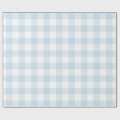Light Blue Buffalo Check Pattern Wrapping Paper | Zazzle