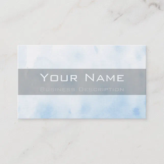 Light Blue Business Card | Zazzle