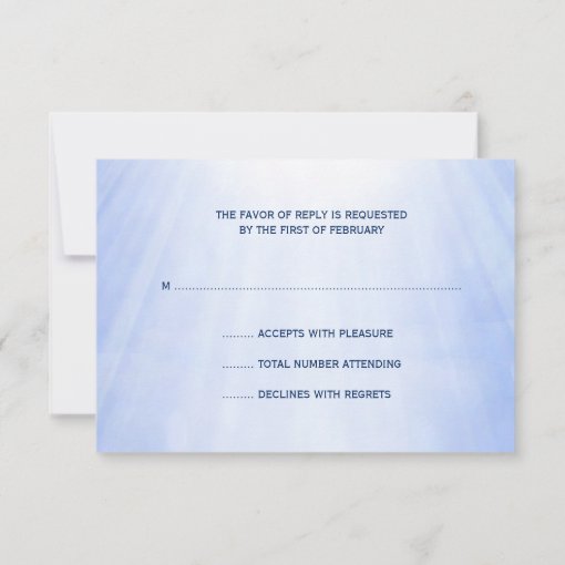 Light Blue Confirmation RSVP Card | Zazzle