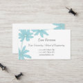 Light Blue Daisies Graduate Calling Card | Zazzle