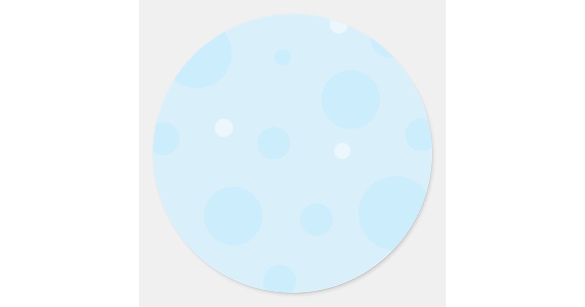 Light Blue Dots Stickers | Zazzle
