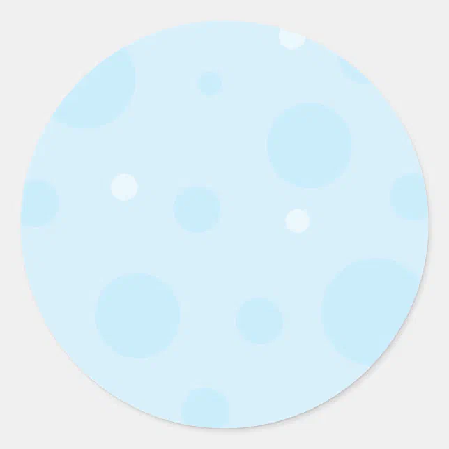 Light Blue Dots Stickers | Zazzle