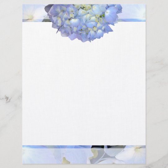 Light Blue Floral Writing Paper | Zazzle.com