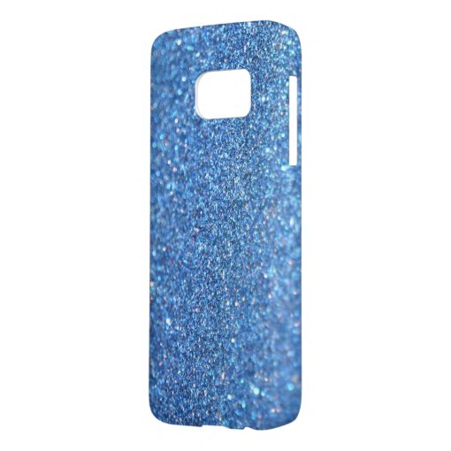 Light Blue Glitter Samsung Galaxy S7 Phone Case | Zazzle
