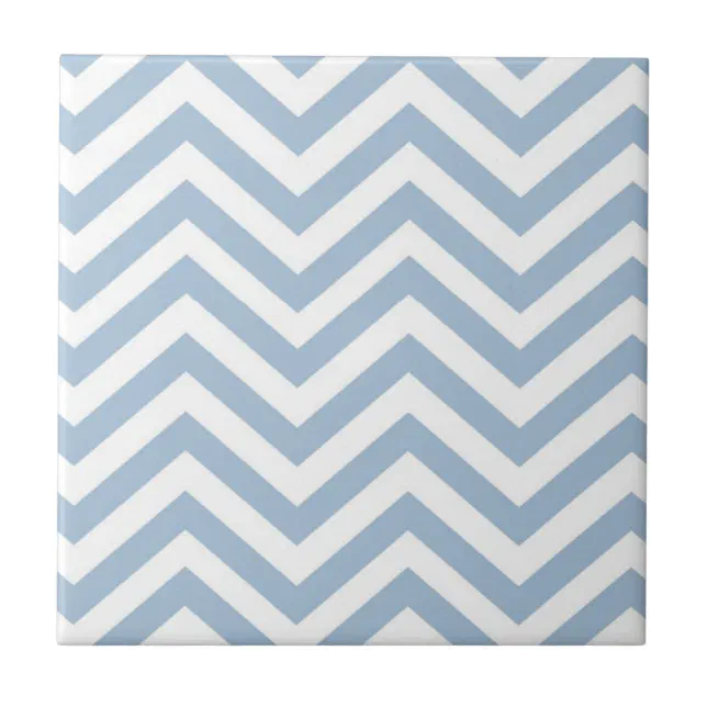 Light Blue Grunge Textured Chevron Ceramic Tile | Zazzle