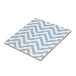 Light Blue Grunge Textured Chevron Ceramic Tile | Zazzle