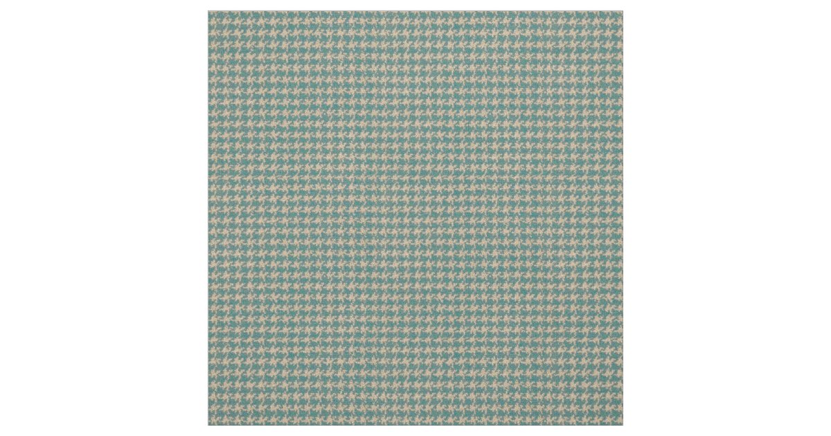 Light blue houndstooth fabric | Zazzle