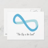 Light Blue Infinity Postcard | Zazzle
