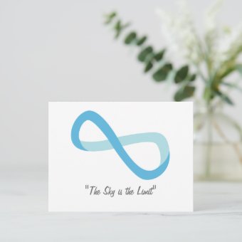 Light Blue Infinity Postcard | Zazzle